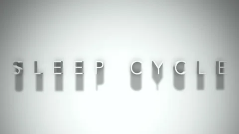 Sleep Cycle 3D title animation with shad... | Stock Video | Pond5