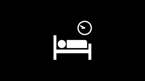 Sleep icon motion animation | Stock Video | Pond5