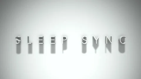 sleep sync 3D title animation with shado... | Stock Video | Pond5