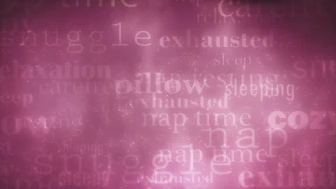 Sleep themed particle abstract animated ... | Stock Video | Pond5