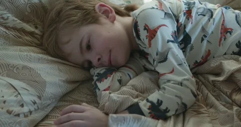 Sleepy Kid Boy Yawning Open Mouth Wide. ... | Stock Video | Pond5