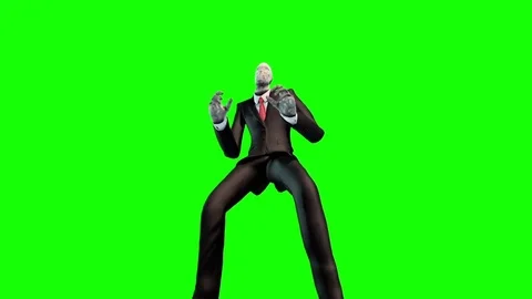 Slenderman Attacks Green Screen 3D Rende... | Stock Video | Pond5