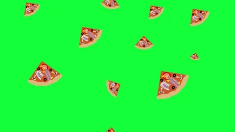 Slices of pizza looping animation elemen... | Stock Video | Pond5