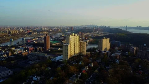 Sliderview of the Bronx and NYC Backgrou... | Stock Video | Pond5