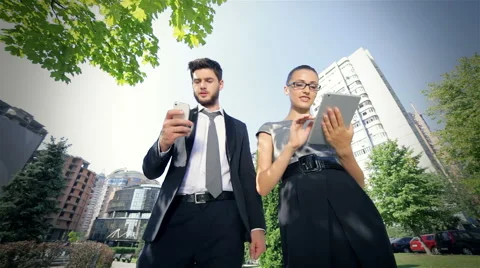 Sliding camera of couple standing togeth... | Stock Video | Pond5