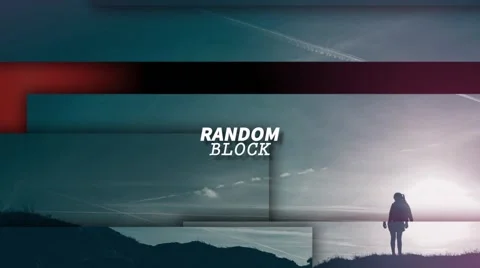 After Effects Template: Sliding Random Blocks #61369039