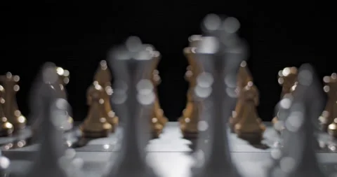 Sliding shot racking focus from one king... | Stock Video | Pond5