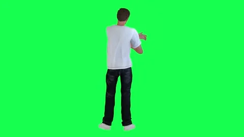 Slim criminal man in green screen with w... | Stock Video | Pond5