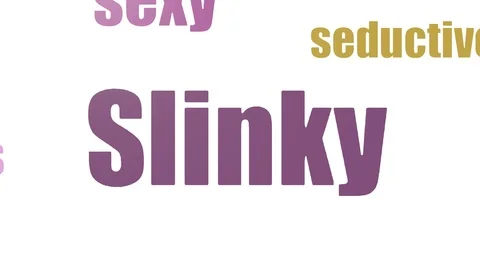 Slinky Word Cloud Animated Isolated On W... | Stock Video | Pond5