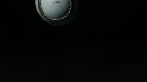 Sliothar falling on black background | Stock Video | Pond5