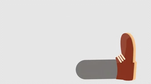 Slip on a banana peel. Animation of a fo... | Stock Video | Pond5