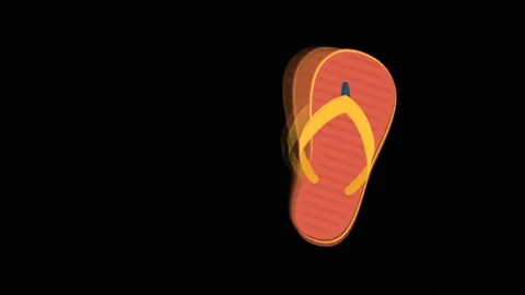 Slipper animation on black background 4k... | Stock Video | Pond5