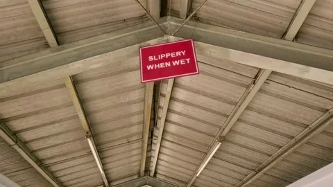 Slippery When Wet Icon Stock Footage ~ Royalty Free Stock Videos | Pond5