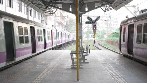 SLog Footage For Mumbai Local train depa... | Stock Video | Pond5