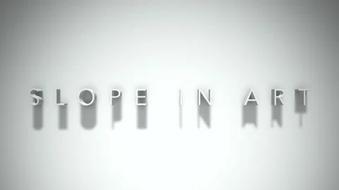 slope in art 3D title animation white te... | Stock Video | Pond5