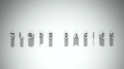 slope basics 3D title animation white te... | Stock Video | Pond5
