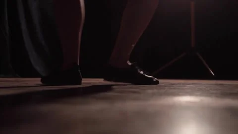 Сlose-up view of dancing legs, backligh... | Stock Video | Pond5