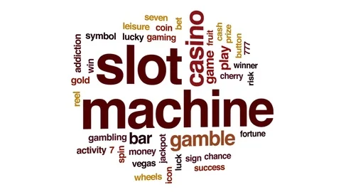 Slot machine animated word cloud, text d... | Stock Video | Pond5