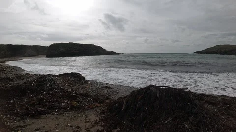 Slow motion Anglesey ocean waves splashi... | Stock Video | Pond5