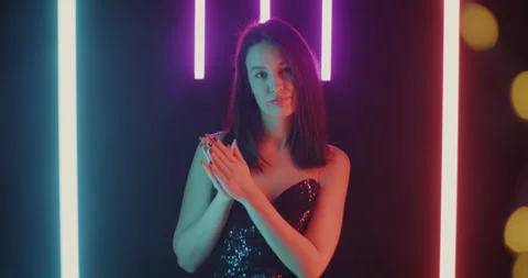 Slow motion of annoyed young woman clapp... | Stock Video | Pond5