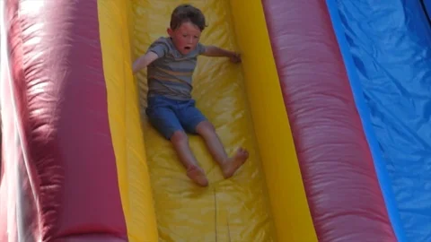 Girl Going Down Waterslide Stock Footage ~ Royalty Free Stock Videos ...