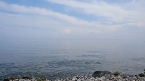 Slow motion, calm open sea, tranquil eth... | Stock Video | Pond5