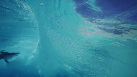 Slow motion capture of wave pool with wa... | Stock Video | Pond5