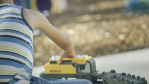 Slow motion close-up of a kid playing wi... | Stock Video | Pond5