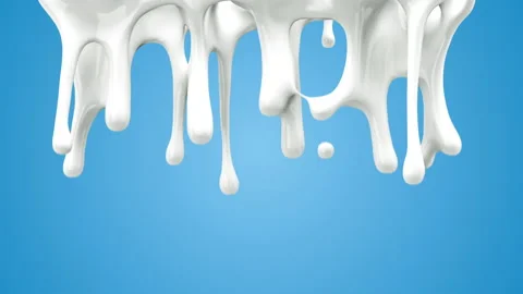 Slow motion Close up milk Liquid drippin... | Stock Video | Pond5