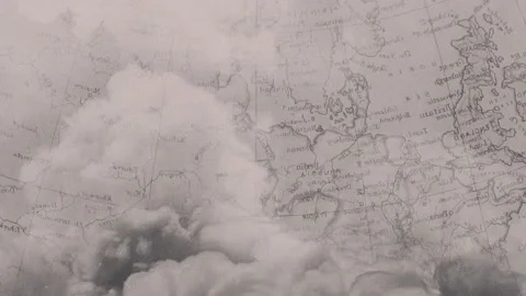 A slow-motion collage of a map of the wo... | Stock Video | Pond5
