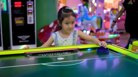 Slow motion of Cute little Asian girl pl... | Stock Video | Pond5