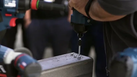 SLow Motion Details of Man Using Hand Dr... | Stock Video | Pond5