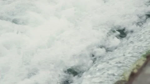 Slow motion of falling water | Stock Video | Pond5