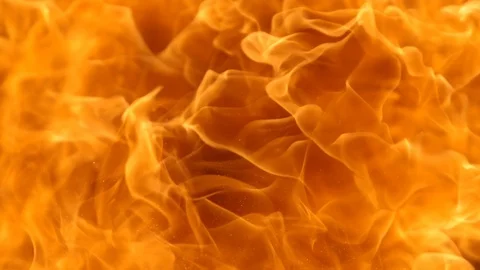 Slow motion of fire blast explosion isol... | Stock Video | Pond5