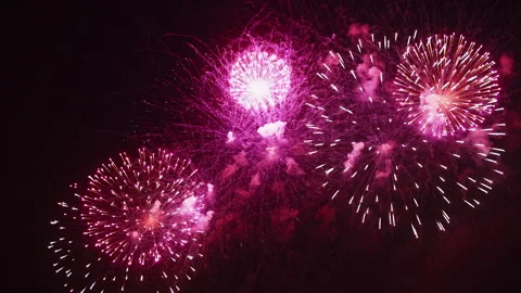 Slow Motion Fireworks Celebration 4K Ope... | Stock Video | Pond5