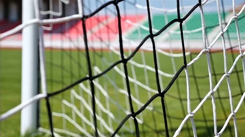 Slow motion of football soccer ball goal... | Stock Video | Pond5