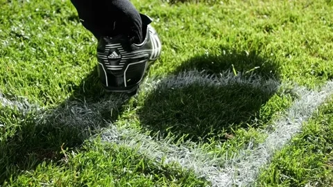 Slow motion of A football soccer player ... | Stock Video | Pond5