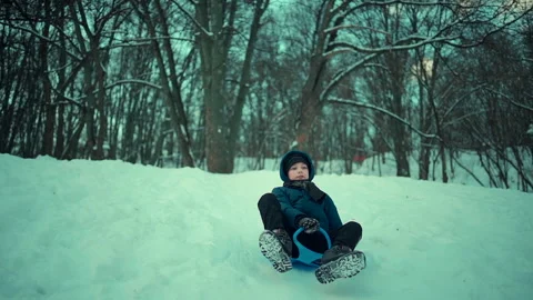 Kid Sliding Stock Footage ~ Royalty Free Stock Videos | Pond5
