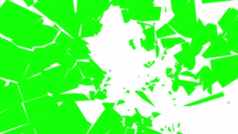 Slow Motion Green Screen Shattered and b... | Stock Video | Pond5