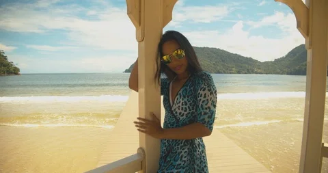 Slow motion hand held footage of a girl ... | Stock Video | Pond5