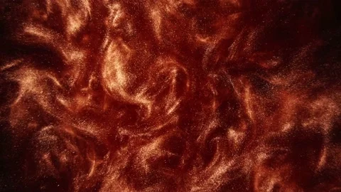 Slow-Motion Mix of Red and Gold Paint in... | Stock Video | Pond5