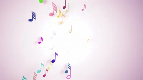 Slow motion of the musical notes with de... | Stock Video | Pond5