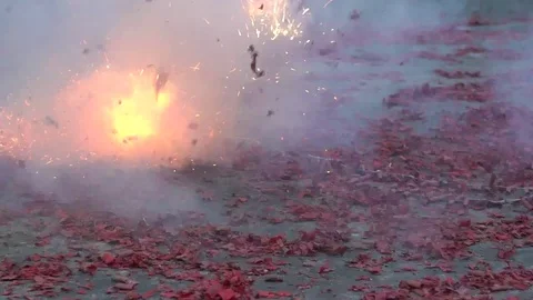 Red Firecrackers Stock Footage ~ Royalty Free Stock Videos | Pond5