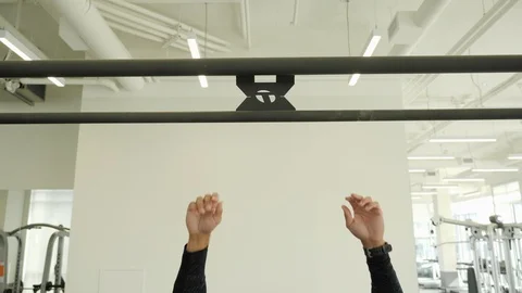 Slow Motion Pull-Ups with Good Form | Stock Video | Pond5