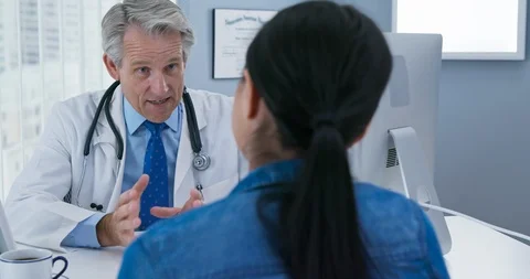 Slow-motion push in of Medical doctor ta... | Stock Video | Pond5