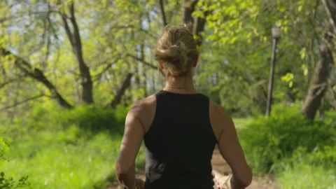 Slow motion rear view shot of young cauc... | Stock Video | Pond5