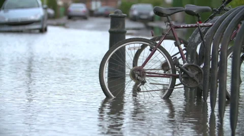 Slow Motion Sequence Of Cycle Rack On Fl... | Stock Video | Pond5