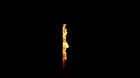 Slow motion shot of a burning structure ... | Stock Video | Pond5