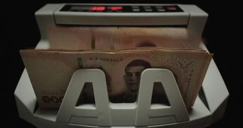 Slow motion shot of an electronic cash c... | Stock Video | Pond5