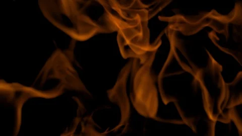 Slow motion shot of fire flames isolated... | Stock Video | Pond5